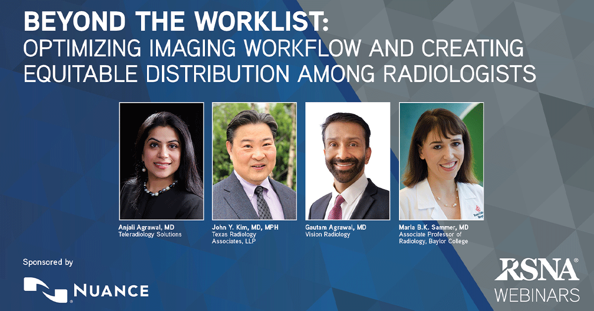 Webinar Optimizing Workflow Rsna